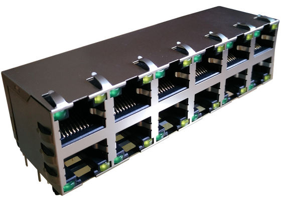 3-1840267-4 POE RJ45 Stacked Jack Gigabit POE+ 2x6 POE Rj45 Pinout 9 ...