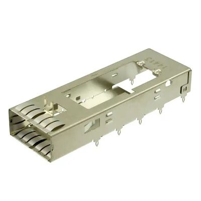 2143432-1 QSFP Cage 1x1 Port With Light Pipe EMI Springs
