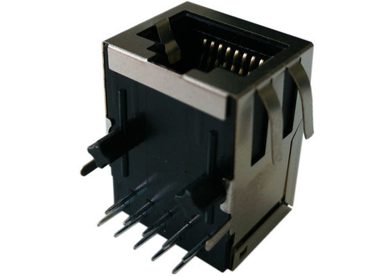 Modular Magnetic Jack SI-60073-F Ip68 Rj45 Right Angle PCB Connector