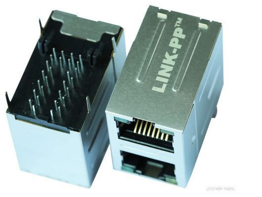 RJ45 Modular Connector LPJ17409-7A8NL Cross Female Jack 101210F90SPM400ZA