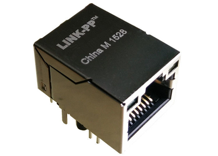 JBRJ08DEL001 Single Port Rj45 Connector With Integrated 10/100 Lan Tab-Up