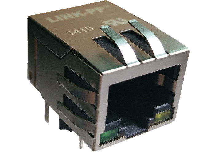 100base Mounted PCB RJ45 Single Port / 8 Pin RJ45 Connector 13F-67CGYDS2NL