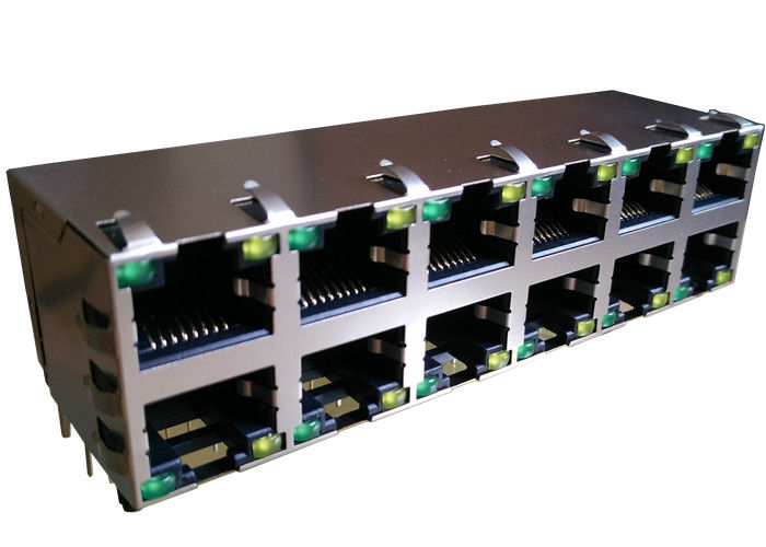 Virtual Ethernet Switch RJGE-12M5020 2 Stacked RJ45 2x6 Port 10/100 ...