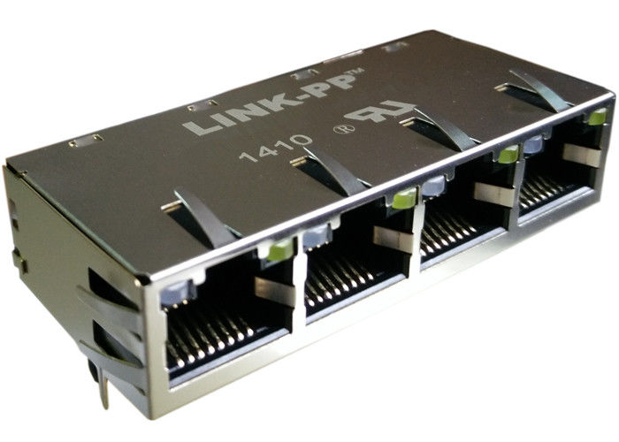 Multi RJ45 1000Base-T RJMG214021610NR Gigabit, 4 Ports, Led1 Gr Led2 Bi ...