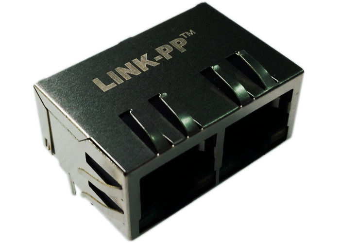 XFATM6F-CLxu2-4MS Dual Port Rj45 Jack 10/100Base-T Shield W/LED