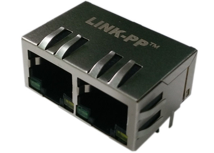 Dual Port Rj45 1000Base-T Shield W/LED XFGIB100-CLxu2-4MS Gigabit Ethernet