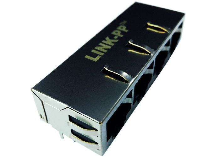 Multi-port RJ45 1x4 Tab-Down HFJ14-E1G16ERL Quad Port 1000Base-T Connector