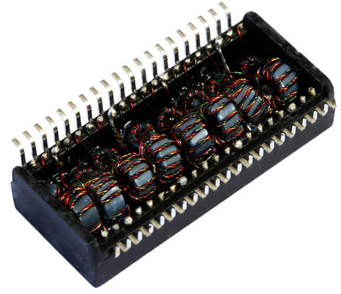 Quad Port SMT Discrete Magnetic Transformers LP44003NLE Four Port 100Base-T