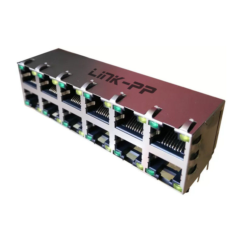 1-1840267-4 POE RJ45 Stacked Jack POE+ 2x6 POE Rj45 Pinout 2-1840267-4