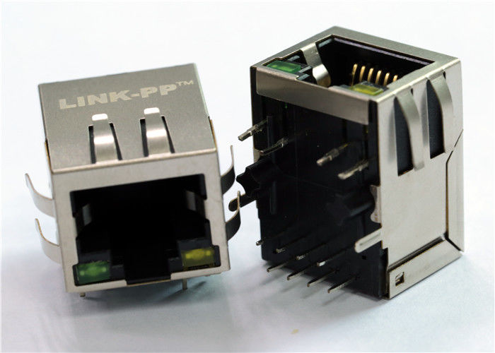 MIC24011-0101T-LF3 Connector Rj45 With Magnetics Transformer 10/100 Base-T