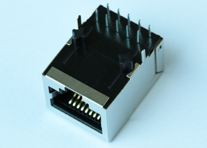 ARJ11A-MASA-MU-2 Single Port RJ45 Connector , Tab Down RJ 45 Female Jacks