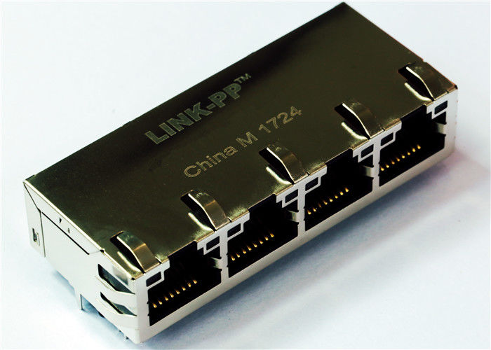 4 port POE RJ45 Connector Magjack 10/100Base-T Bob Smith Termination