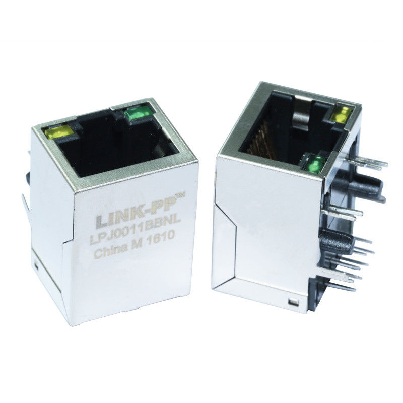LPJ0011BBNL 1 x 1 Port RJ45 Modular Jack , 100Base RJ 45 Modular Connector