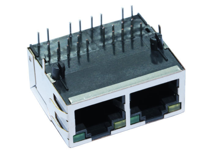 JG0-0031NL Multi Port POE RJ45 Connector With Shield EMI Tabs LPJ28002A34NL