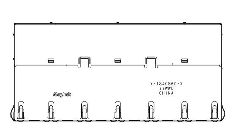 1840860-4 Multiport RJ45 Magjack With 2250VDC Isolation Voltage