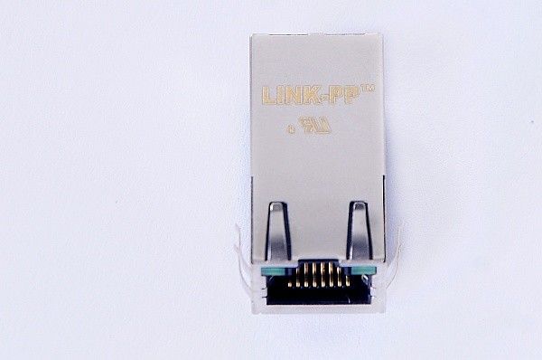 Tap Up RoHS Magnetic RJ45 Jack 10/100BaseT 1X1 With OG/Y LEDs 08B0-1X1T ...