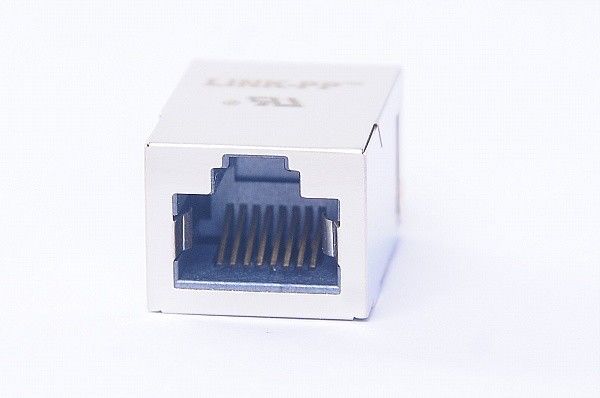 10/100BaseT RoHS Magnetic RJ45 Jack Tap Up 1X1 With No LEDs 08B1-1XX1-06-F