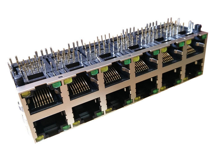 J0B-2015NL Rj45 POE Connector 2x6 Stack Port 2.5G Base-T Magjack