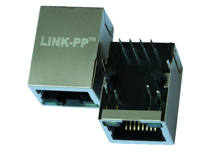 ARJM11B1-805-KB-CW4 2.5G Base-T Magnetic RJ45 Jack Tab Down Connector