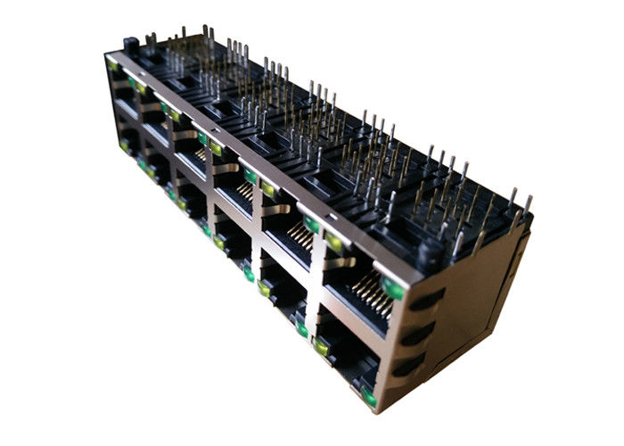 ARJM26A1-811-BA-CW2 2X6 Ethernet Stacked Rj45 Jack With 5G Base - T ...