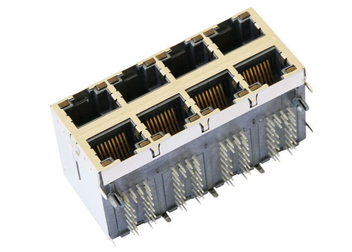 ARJM24A1-805-BA-CW2 2X4 Port 8P8C RJ45 Female Connector with 2.5G Base-T