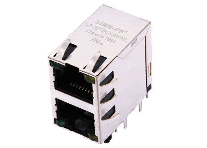10118075-513B010LF Stacked 2X1 Port RJ45 Connector Modular Jack ...
