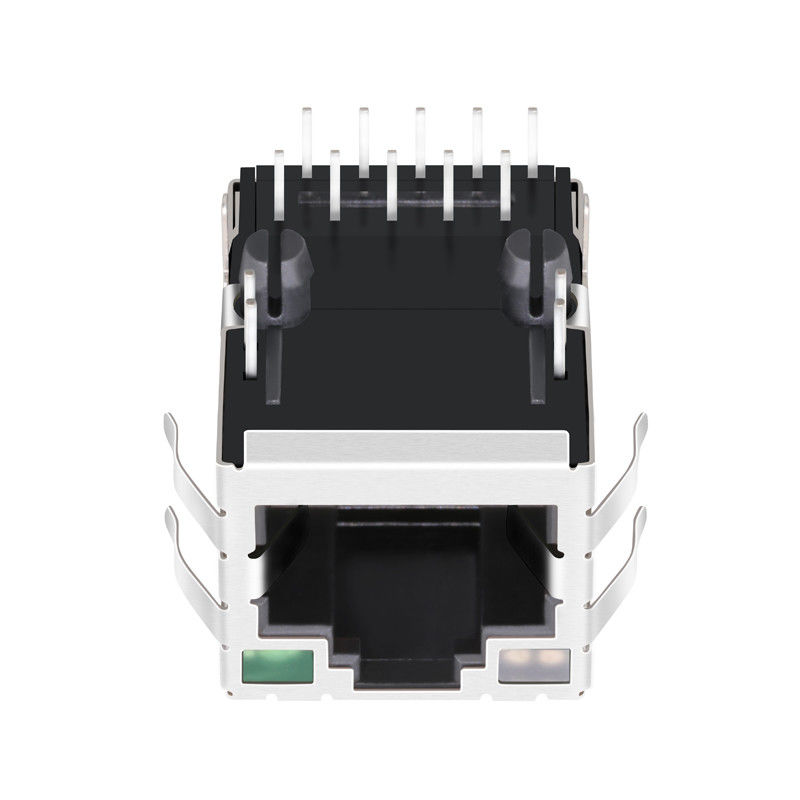 10G Base-T JT7-1115NL Tab UP 1 Port RJ45 Magnetic Jack With Green ...
