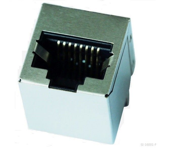 SI-16001-F 10 / 100BT Vertical Shielded Modular Jack For Network Across ...