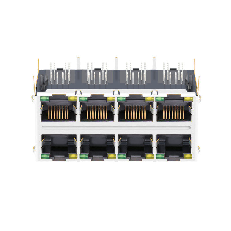 2x4 RJ45 Magnetic Connectors JT5-2410NL Compatible LINK PP 10G Base-T ...