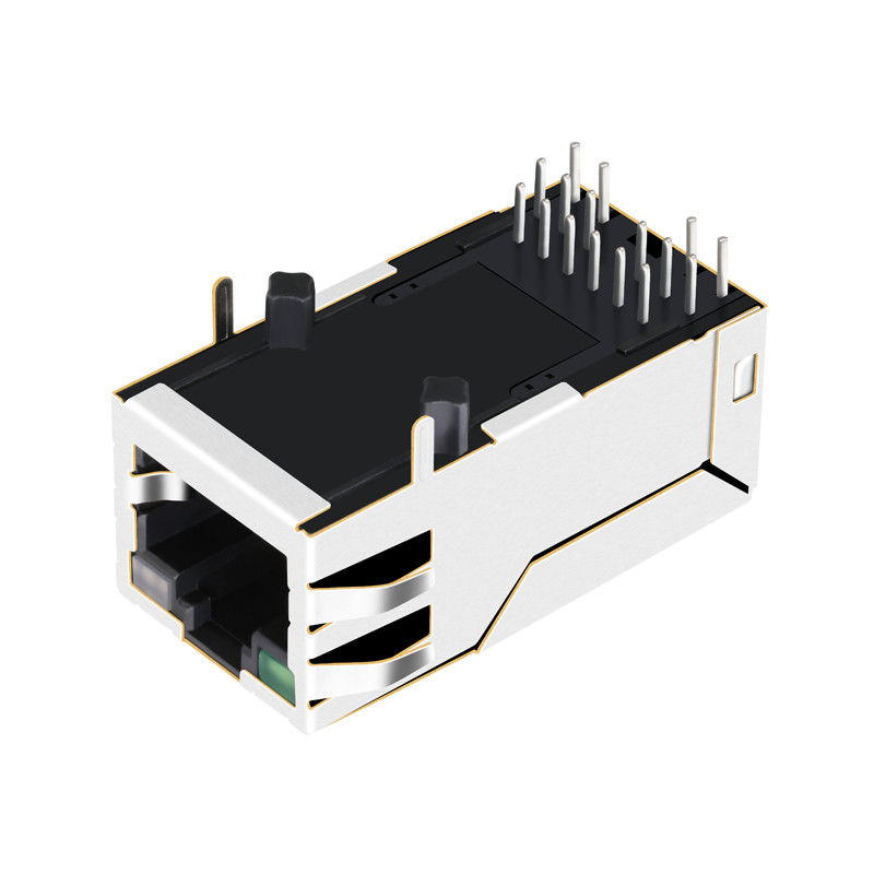1-1840744-8 Gigabit RJ45 Jack Female Connector 12PIN 1000 BASE-T Green ...