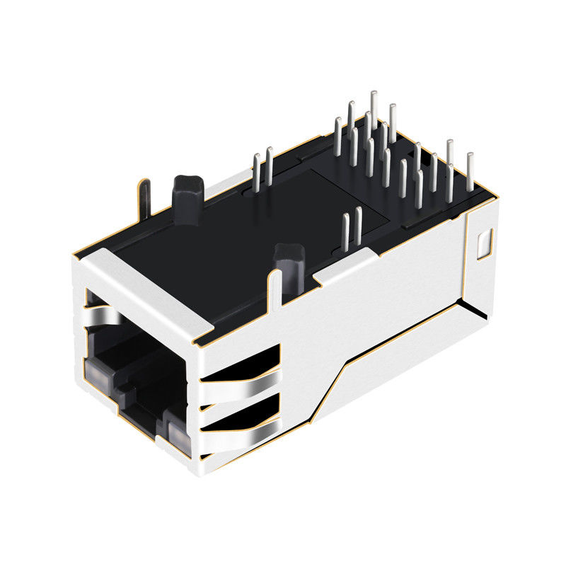 56F-1801DDD2NL 2.5G BASE-T POE+ 1X1 Port RJ45 MagJack 16pin Tab UP With ...