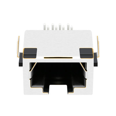 Modular Low-Profile RJ45 Jack SMT Mid Mount Shielded Tab Up 8.5mm ISO9001