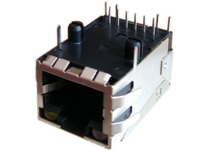 RJ45 Socket RJMG16321B101NR Magnetic 10/100Base-T, Single Port WIth LED