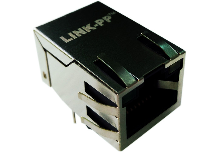 Magnetic RJ45 Jack XF973G-CTGY1-4M Right Angle Ethernet Connector