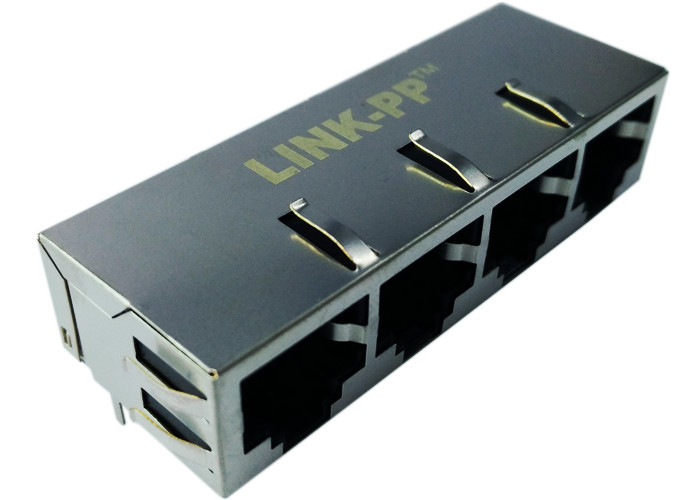 RJ45 1x4 XFATM2E-COMBO4-4S Multi-port Magnetic Connector 10/100BT