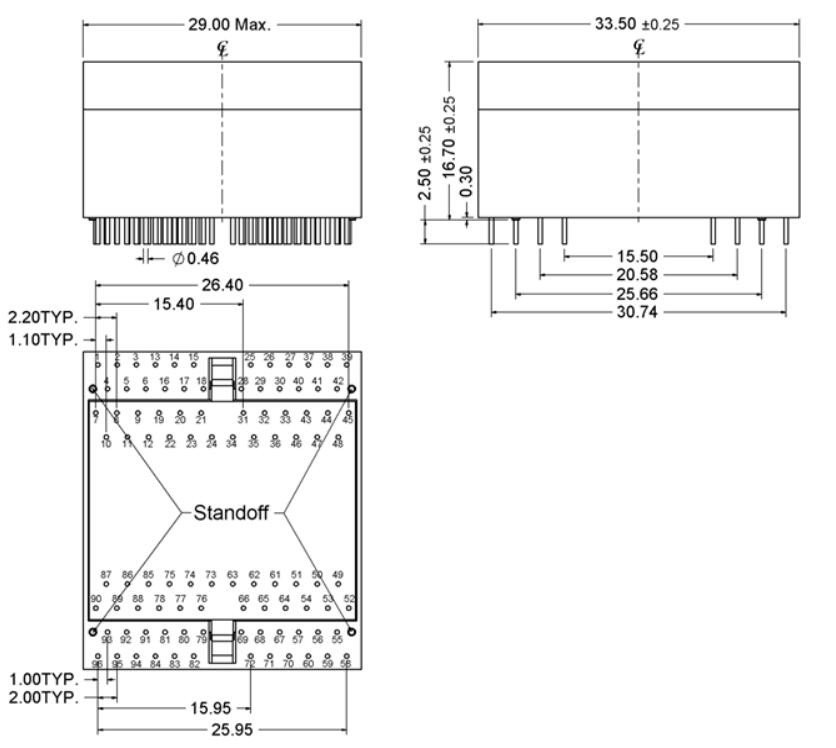 L19H007-4 2.5G / 5G Base - T Quad Ports LAN Filter PoE 90W Transformer ...