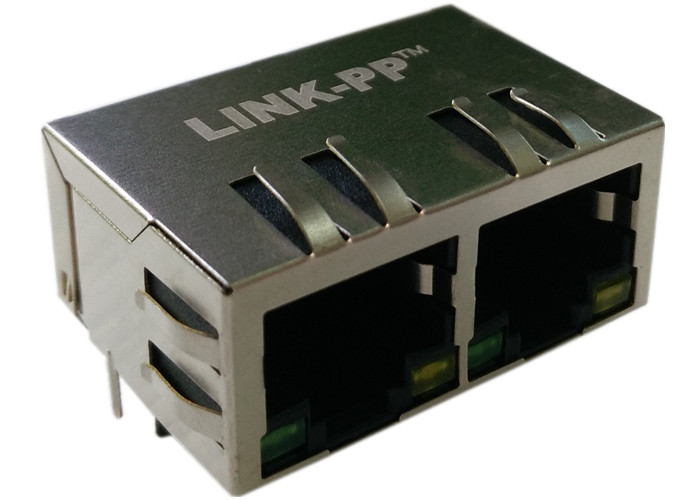 LPJG26801AHNL Dual Rj-45 Cross KRJ-201QGYNL 2 x 10/100/1000BASE-TX Ethernet