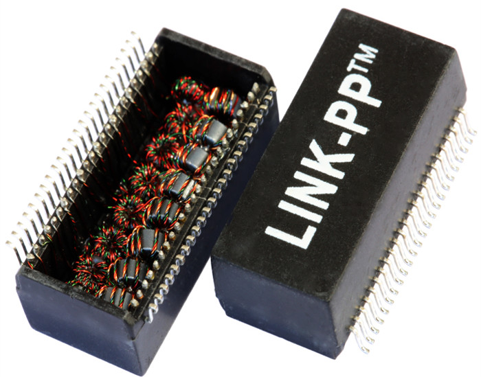 LP44803NL POE Transformer 4x 10/100Mbps Quad Port Power Magnetics ...