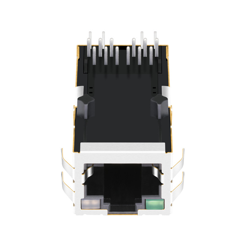 1-1840727-8 Gigabit Magnetic RJ45 Jack 1000BASE-T Tab Up G/GO Leds