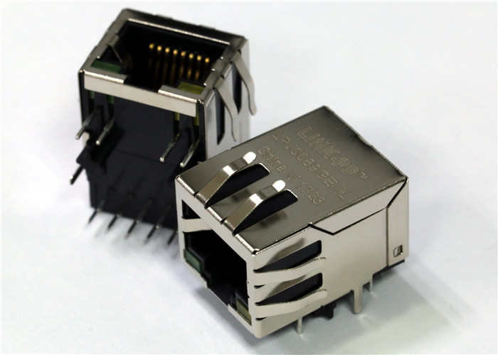 1-2301994-0 Industrial RJ45 Magjack With Integrated Magnetics