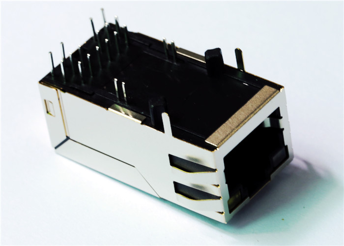 0826-1X1T-AC-F PSE Rj45 Gigabit Ethernet Socket IEEE802.3at With LED ...