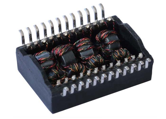 1 Port L22N010-0 2.5G Base-T Ethernet Gigabit Transformer Modules SMD