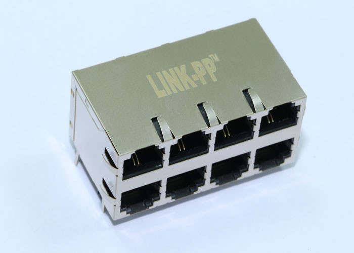 B59(118-05)GP8-19A-4023-C12 Cross LPJG47099CNL Stacked 2x4 RJ45 Shield ...
