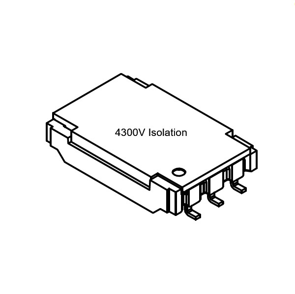 74941302 Single Pair BMS SMT Transformer With 1CT:1CT Turns Ratio