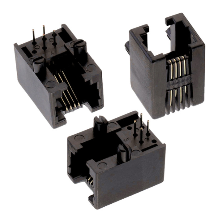 615004141121 Through Hole 6P4C Connector Unshielded Modular Jack