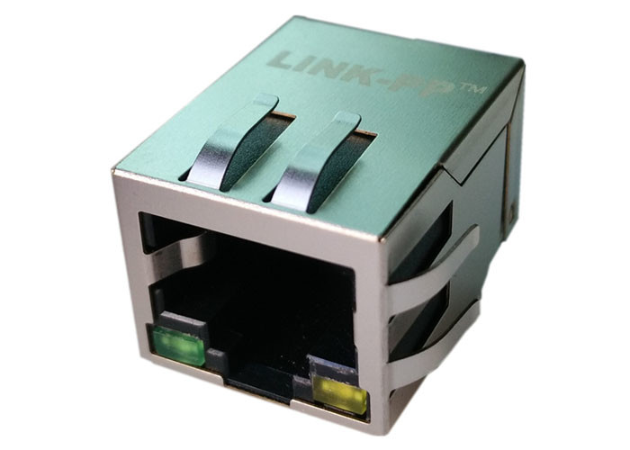 1000 Base - T Single Port PoE Rj45 Connector With MAGJACK LPJG4928GENL