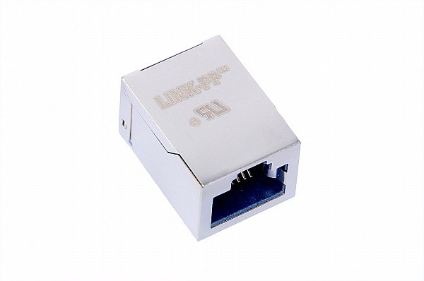 Single Port Magnetic RJ45 Jack , Tap Up RoHS RJ45 PCB Connector 08B ...