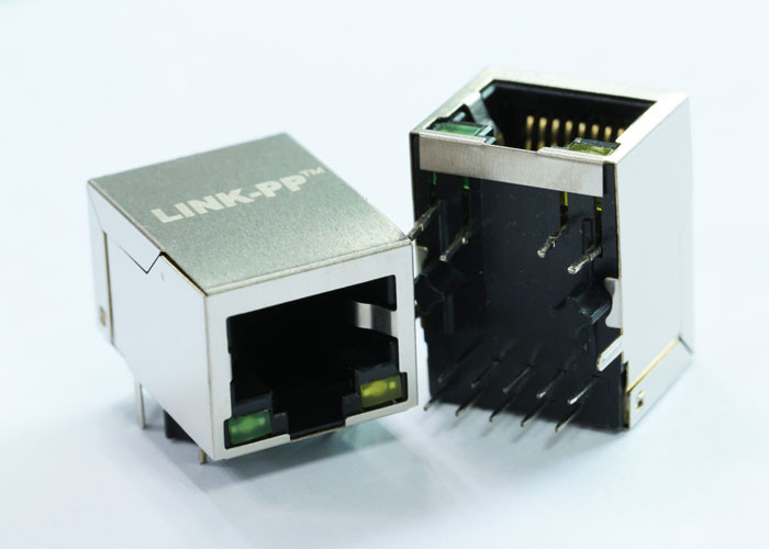 ARJM11B3-805-AN-CW2 Single Port 2.5G Base-T Rj45 Jack Shielded w/LEDs