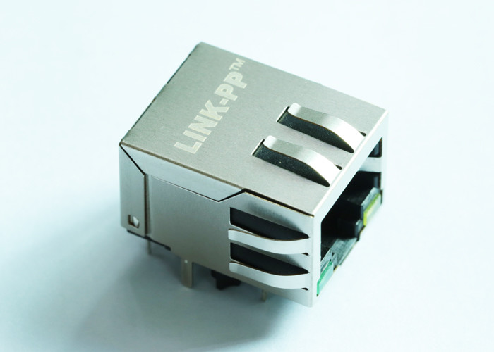 ARJM11A1-809-JJ-EW2 2.5G base-t Female 1X1 RJ45 Connector With LEDs