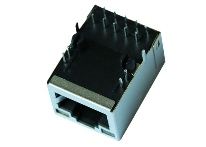 ARJM11D7-811-KK-CW2 5G base-t Female 1X1 RJ45 Connector With LEDs